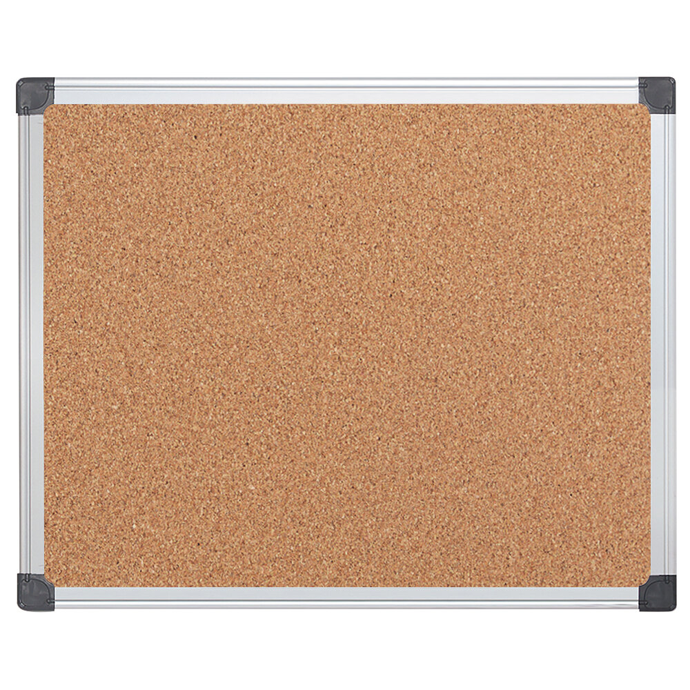 MasterVision CA031170 24" x 36" Cork Board with Aluminum Frame and ...