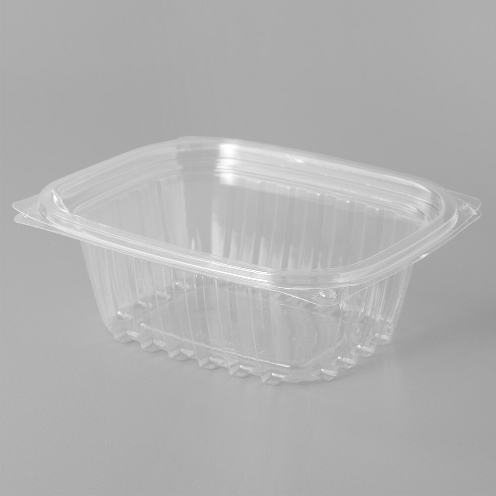 Eco-Products EP-RC12 12 oz. PLA Plastic Compostable Rectangular Deli ...