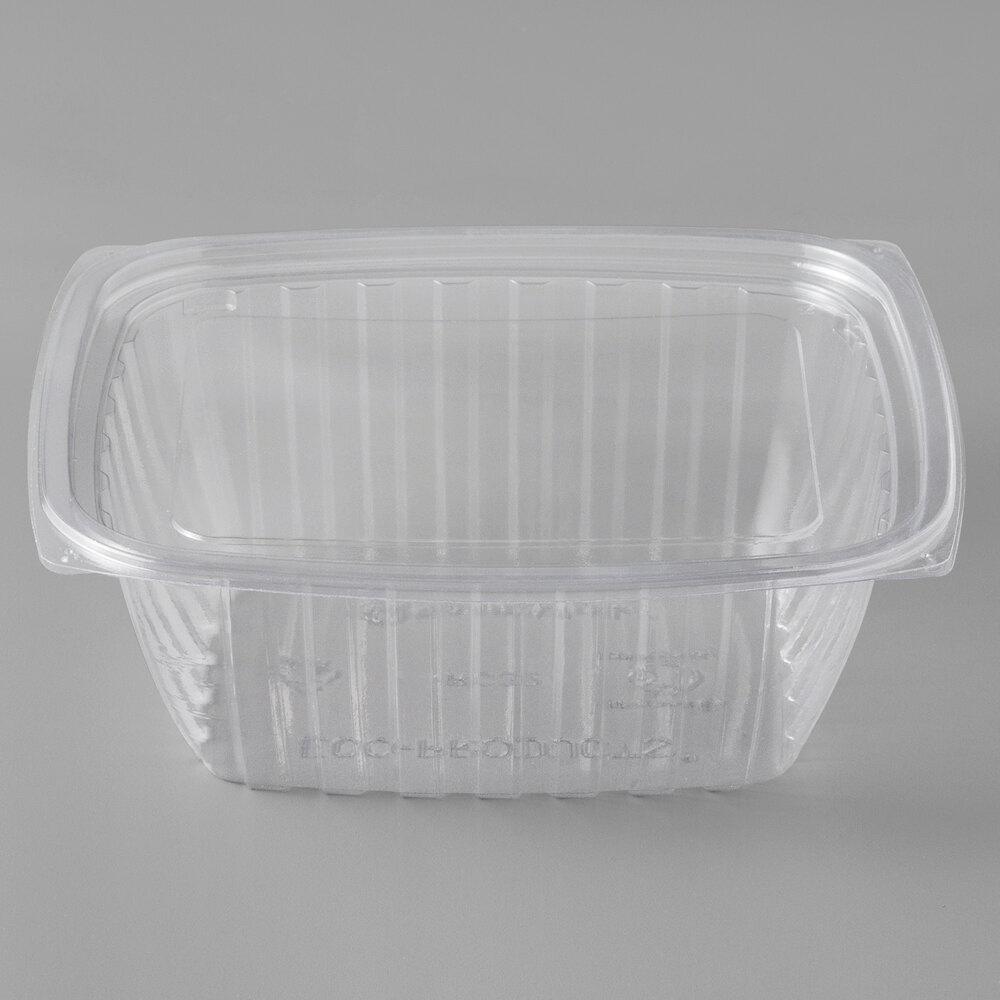 Eco-Products EP-RC32 32 oz. PLA Plastic Compostable Rectangular Deli ...