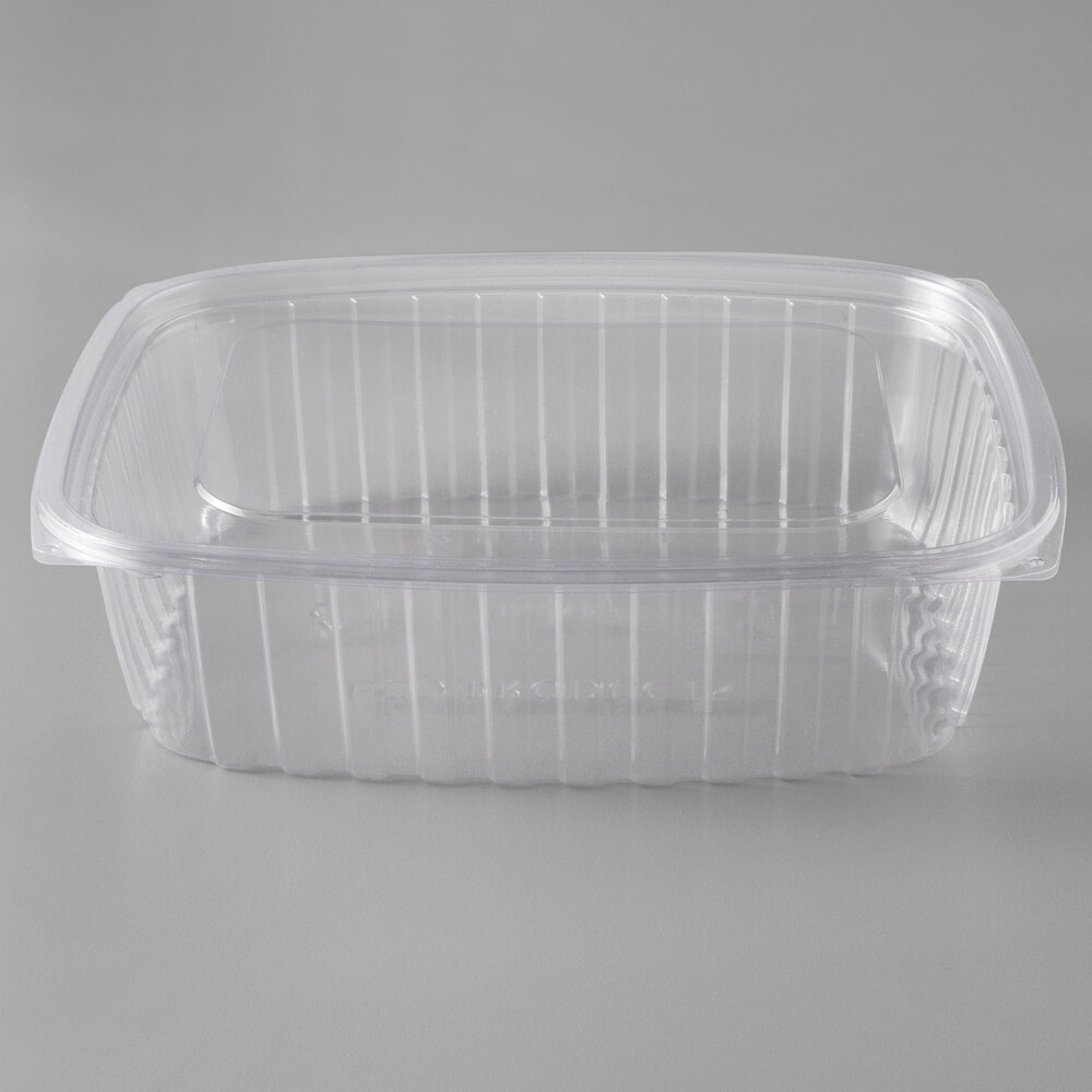 Eco-Products EP-RC48 48 oz. PLA Plastic Compostable Rectangular Deli ...