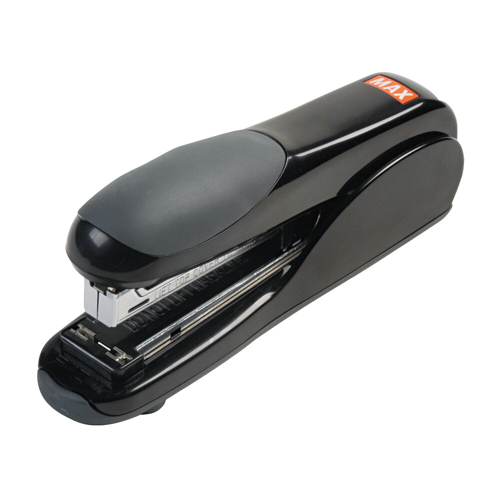 MAX HD50DFBK 30 Sheet Black Flat-Clinch Stapler