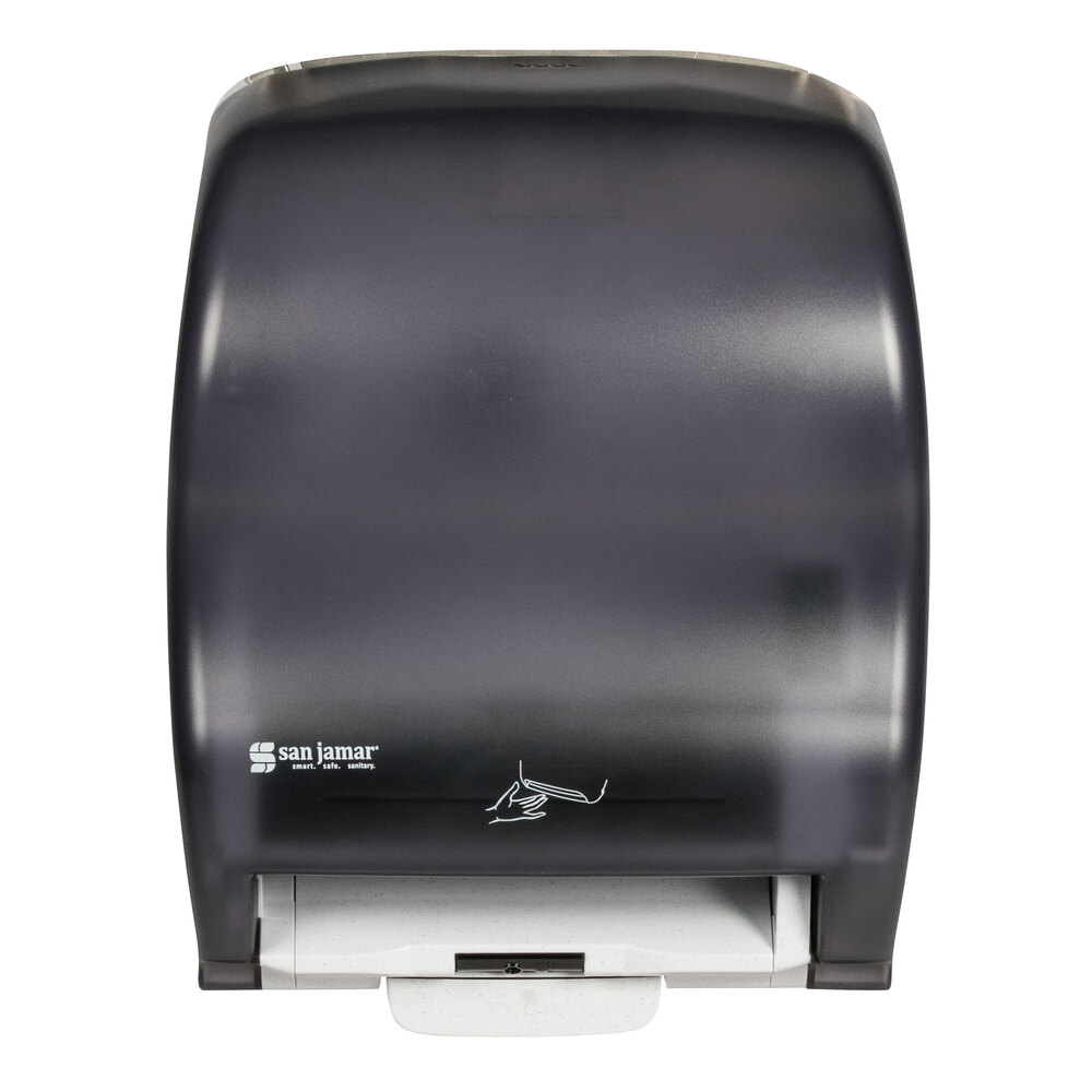 San Jamar T8300TBK Hybrid Classic Black Pearl Hands Free Paper Towel san-jamar-t8300tbk-hybrid-classic-black-pearl-hands-free-paper-towel