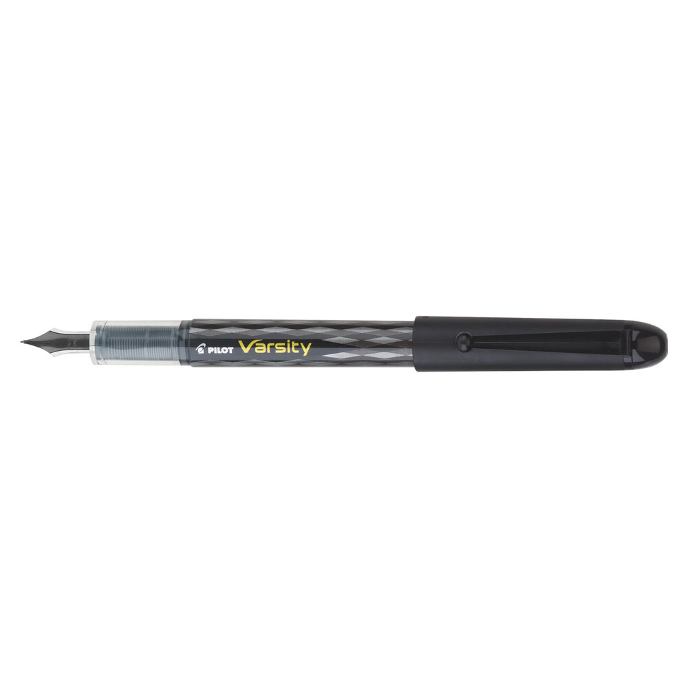 Pilot 90010 Varsity Black Ink with Gray Pattern Barrel 1mm Fountain Pen