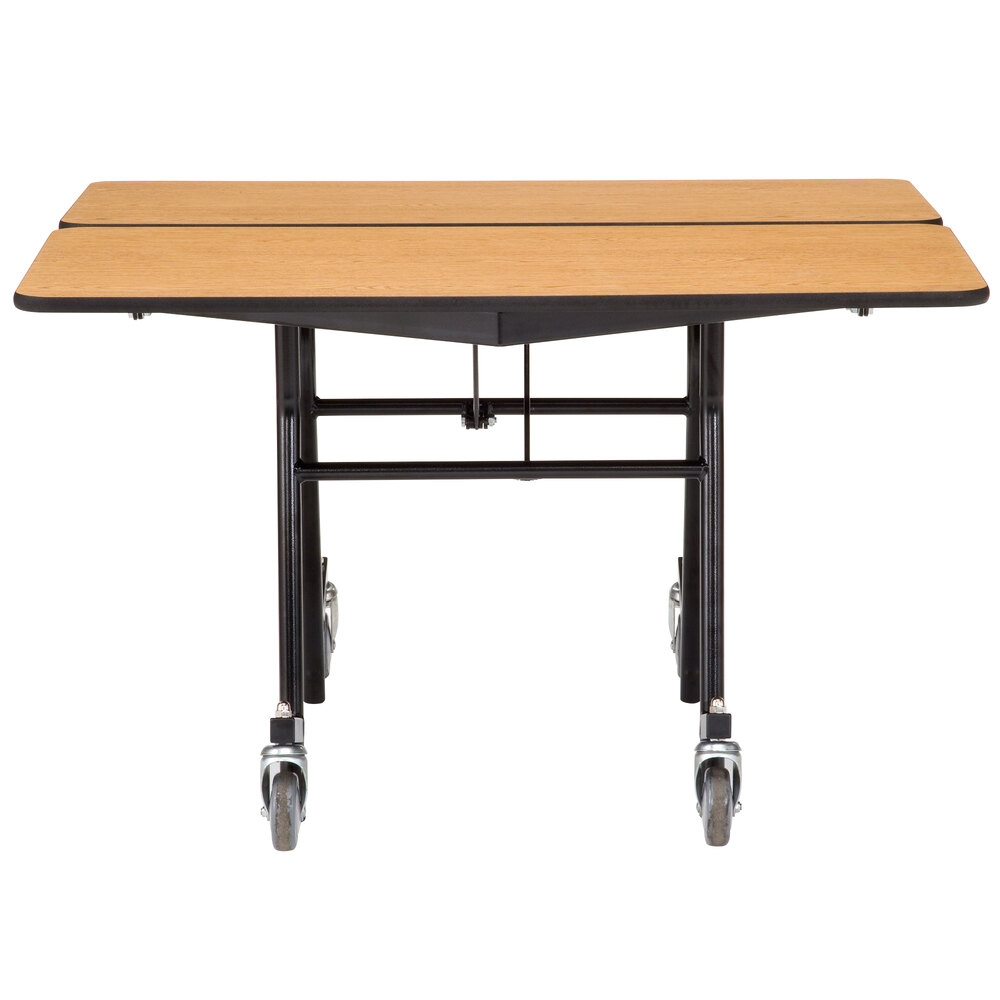 National Public Seating MT60Q-MDPEPC 60" Square Mobile MDF Cafeteria ...