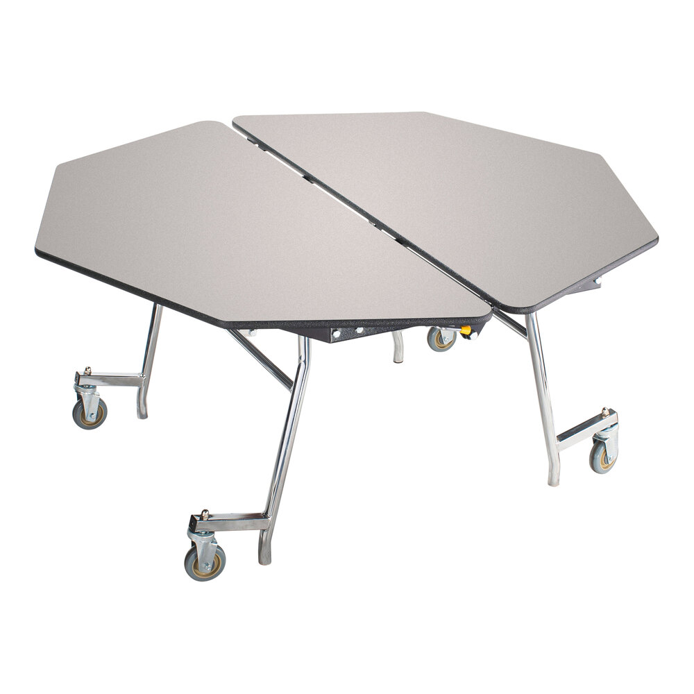 National Public Seating MT60O-MDPECR 60" Octagonal Mobile MDF Cafeteria ...