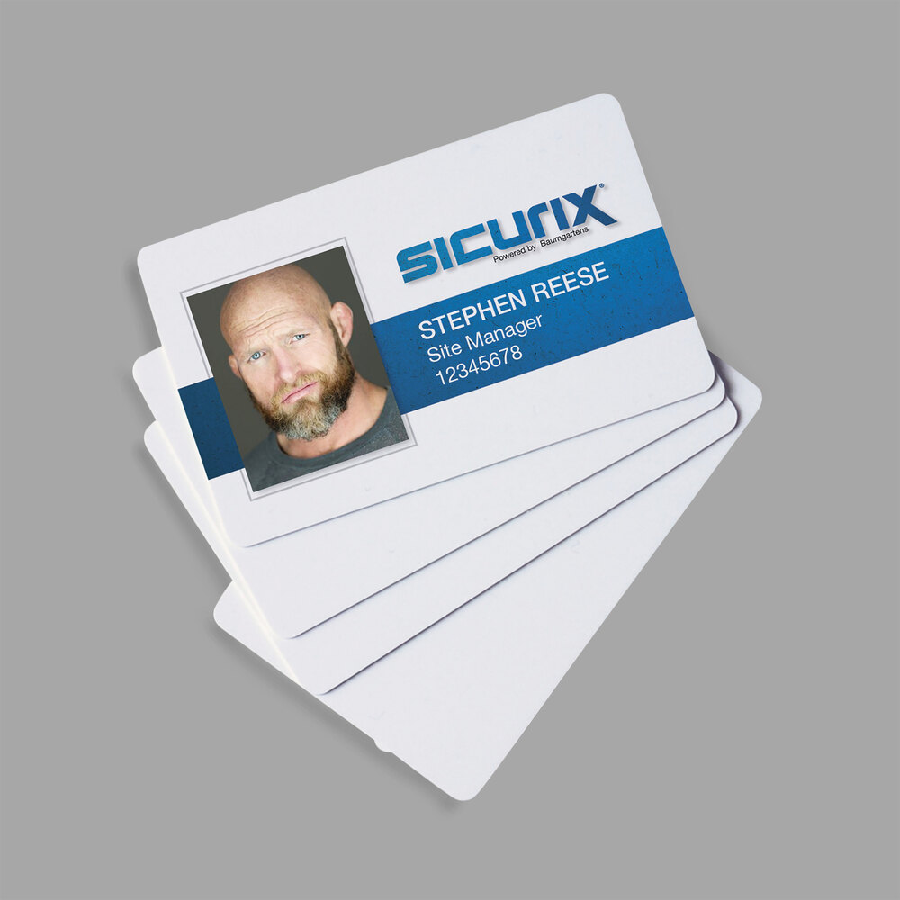 BaumGartens 80300 SICURIX Blank ID Card - 100/Pack
