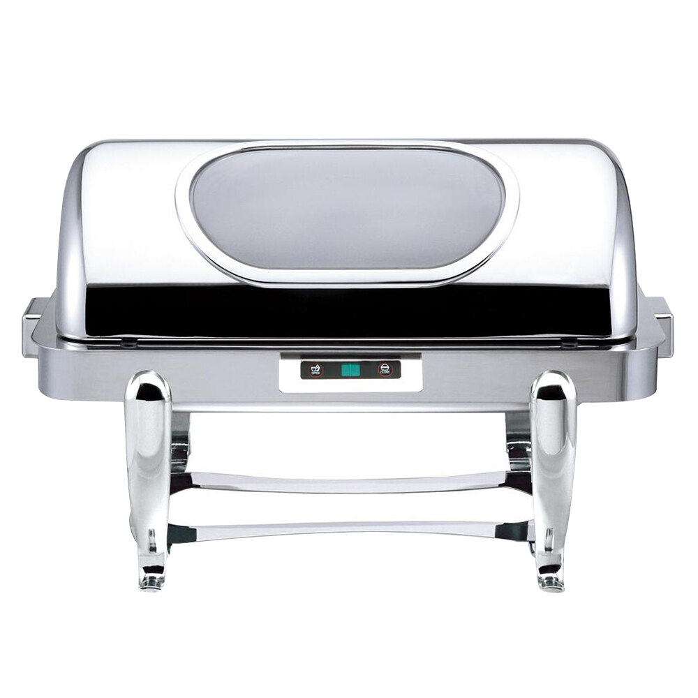 Bon Chef 16040CH Roman Elite 6 Qt. Rectangular Chrome Electric Chafer ...
