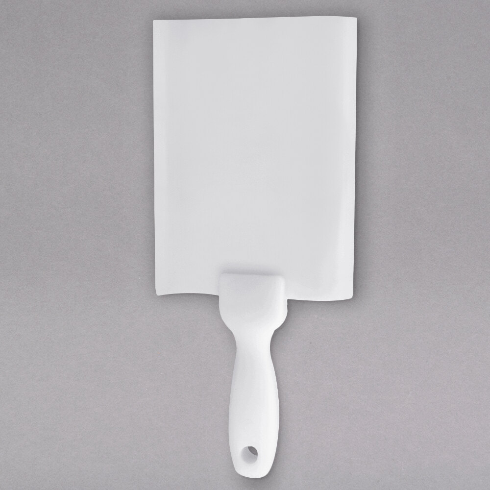The Perfect 10 Spatula 13 3/4" x 6" White Heavy-Duty #10 Can Scraper ...