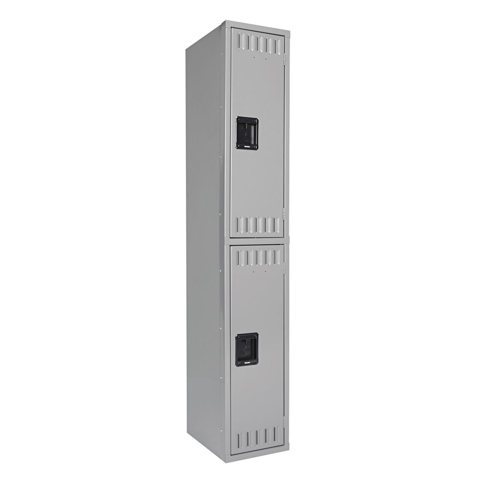 Tennsco DTS121836AMG Single Stack Double Tier Gray Steel Locker - 12" x 18"
