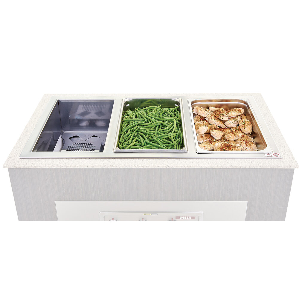 Wells 5P-MDW300 Drop-In 3 Pan Dry Hot Food Well with Infinite Controls ...