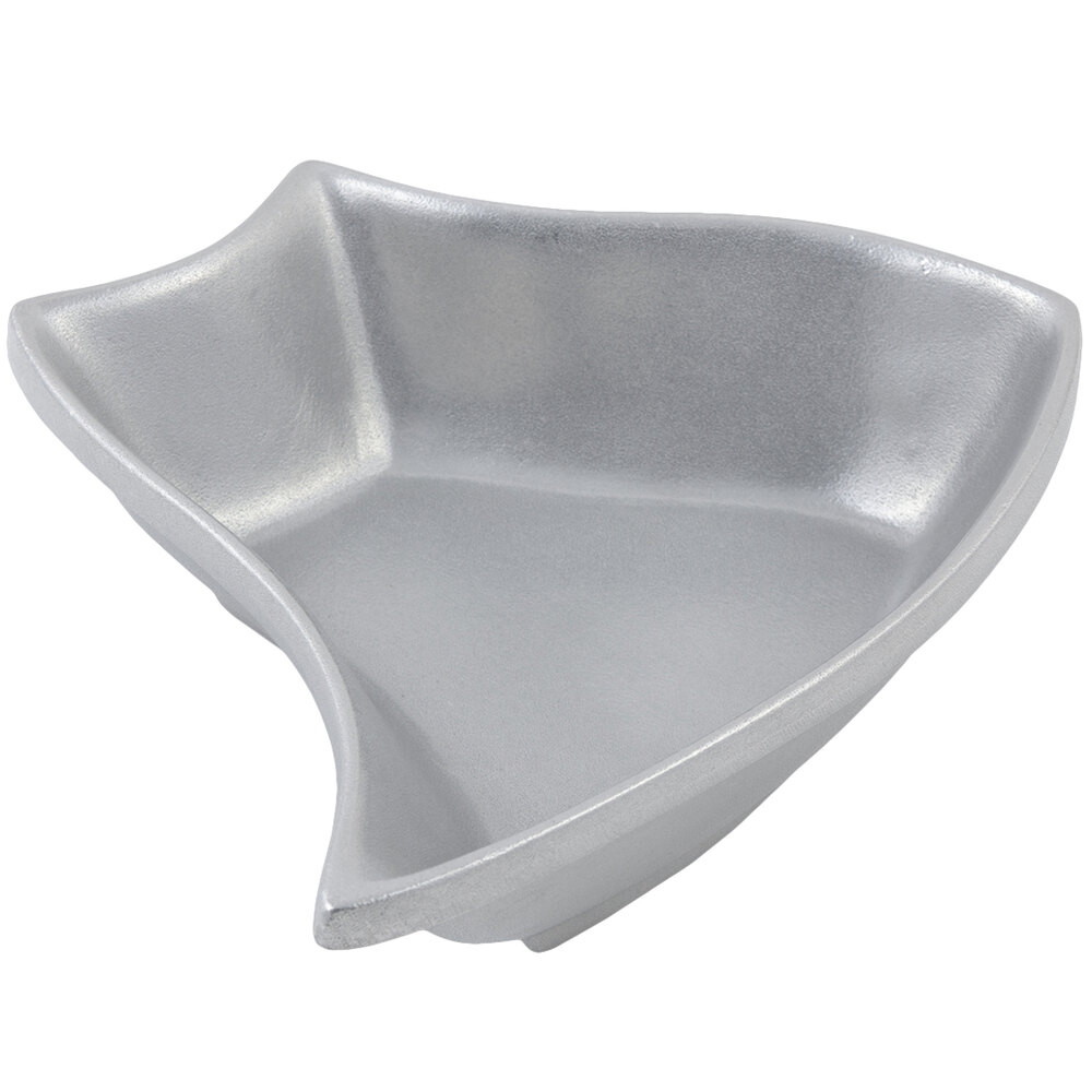 Bon Chef 70007P Futura 64 oz. Pewter-Glo Cast Aluminum Bowl