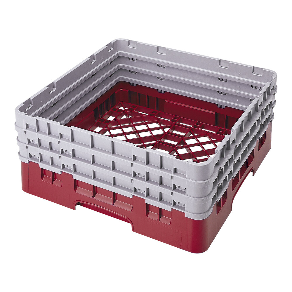 Cambro BR712416 Cranberry Camrack Customizable Full Size Base Rack with ...