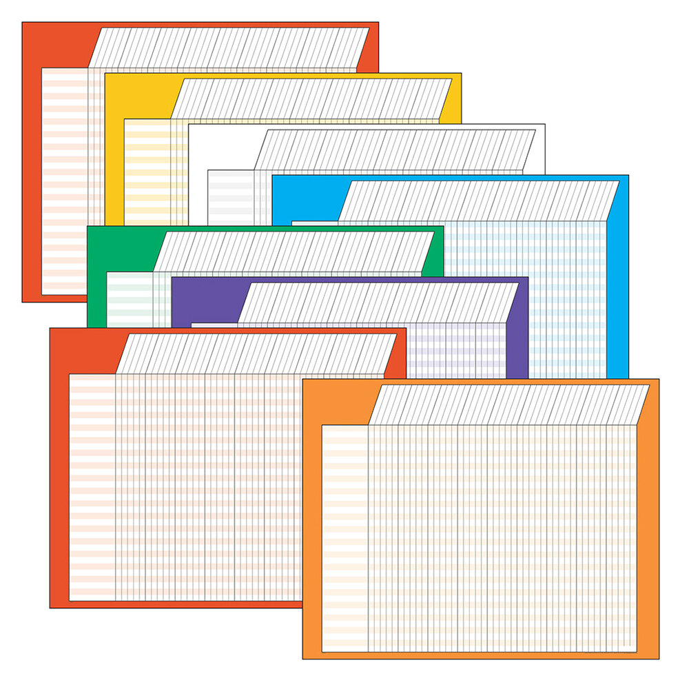 Trend T-73902 28" x 22" Horizontal Incentive Chart in Assorted Colors ...