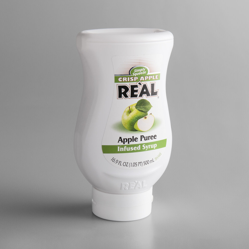 Real 16.9 fl. oz. Apple Puree Infused Syrup
