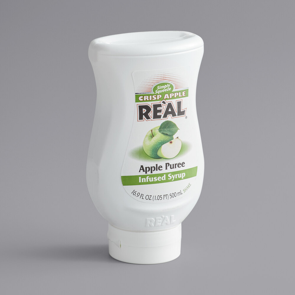 Real 16.9 fl. oz. Apple Puree Infused Syrup