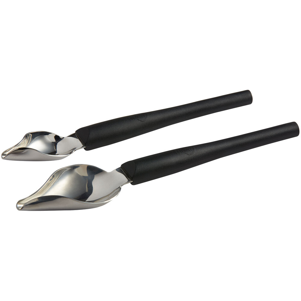Mercer Culinary M35147 Small and Larger Stainless Steel Precision Spoon Set