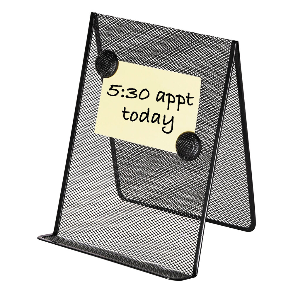 Universal UNV20027 9" x 8" x 11 5/8" Black Metal Mesh Free Standing ...