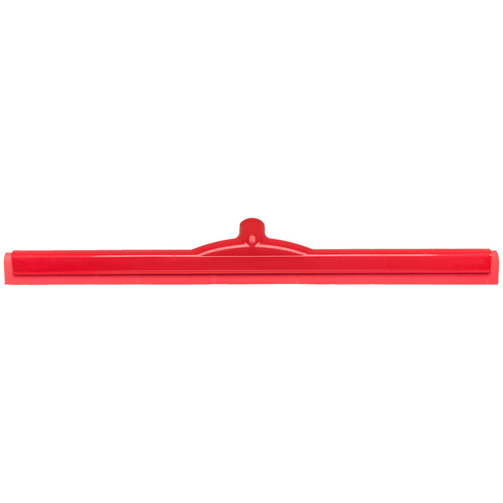 Carlisle 4156805 Sparta 24" Red Double Foam Floor Squeegee with Plastic ...