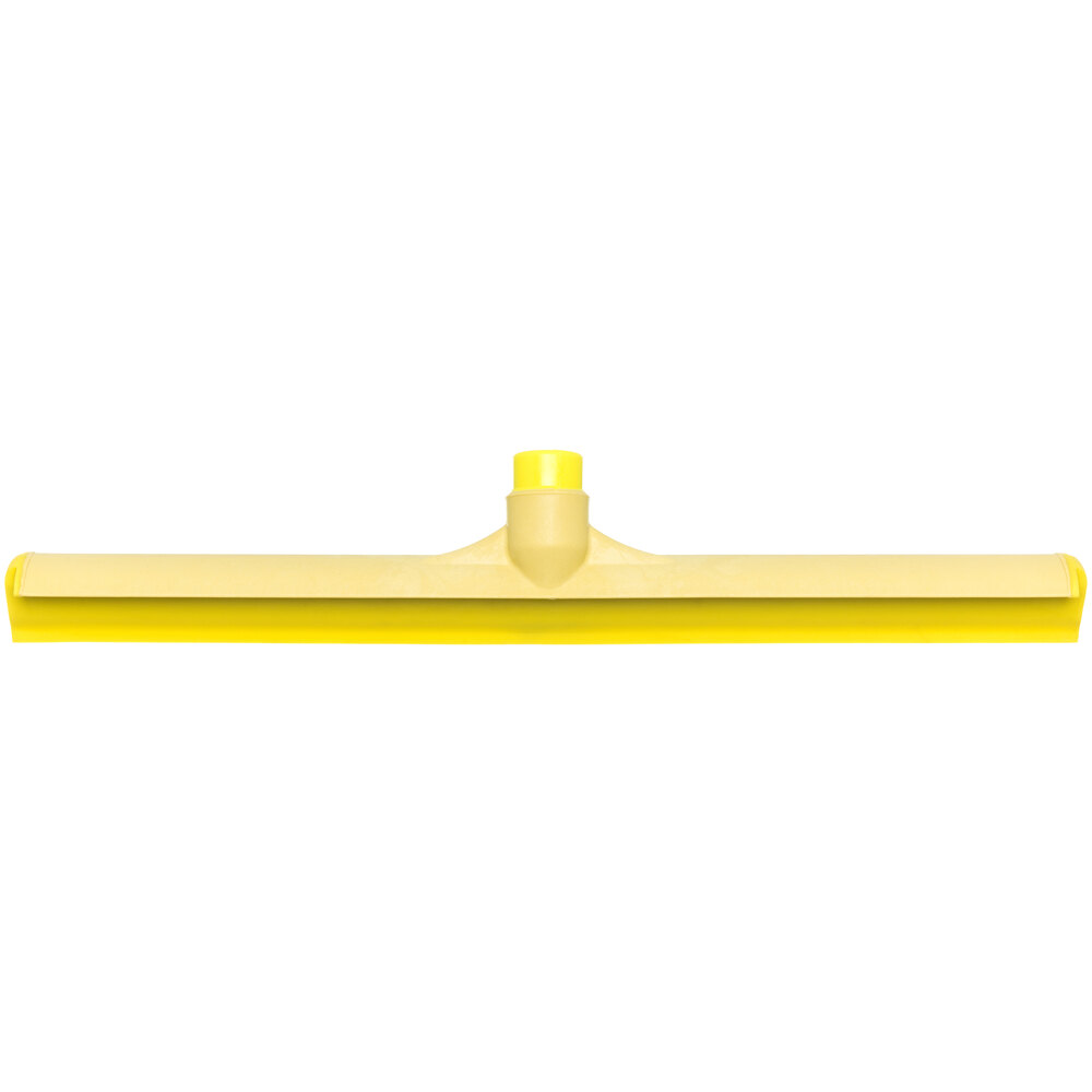 Carlisle Sparta 3656704 20" Yellow Rubber Floor Squeegee with Plastic Frame