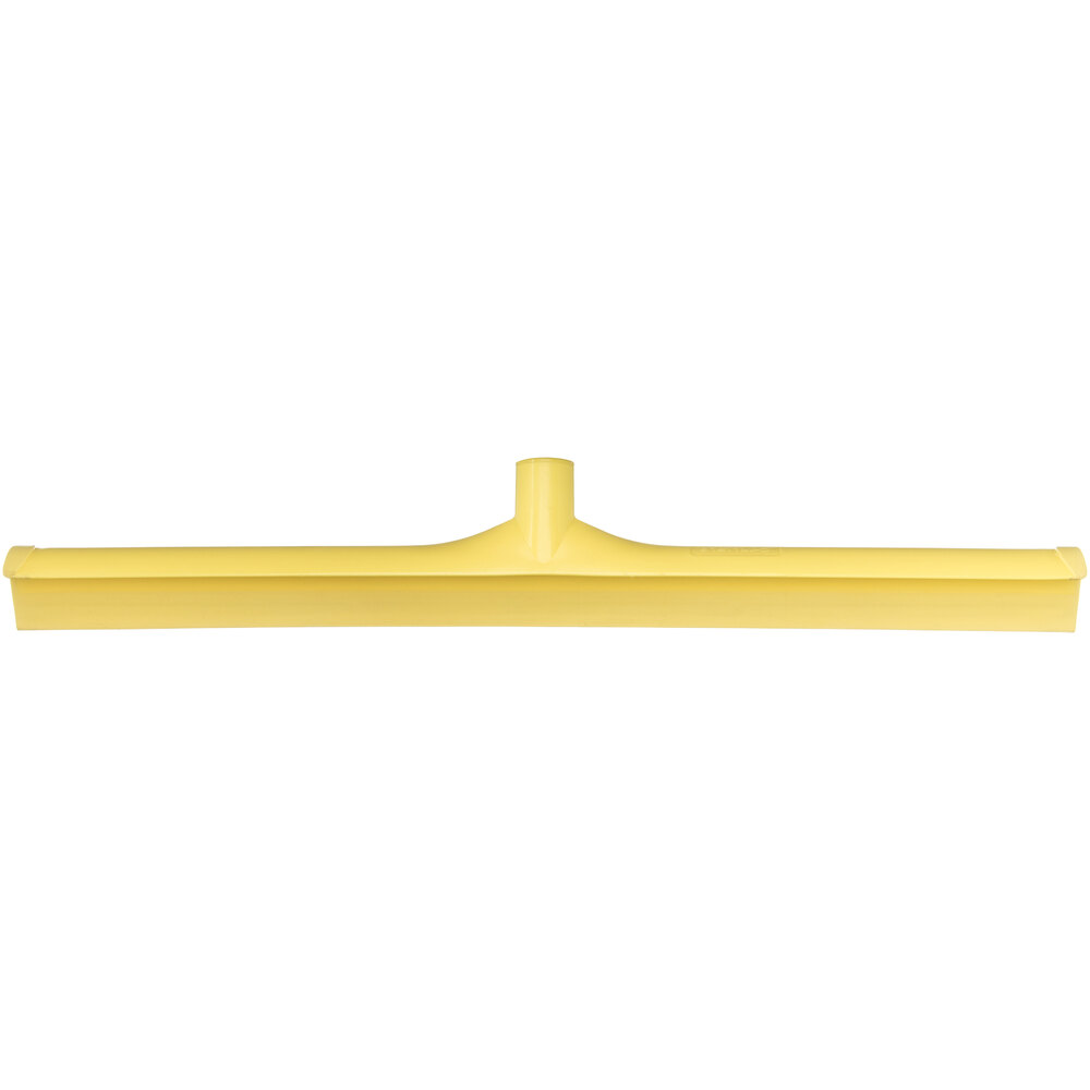 Carlisle 3656804 Sparta 24" Yellow Single Blade Rubber Squeegee with ...