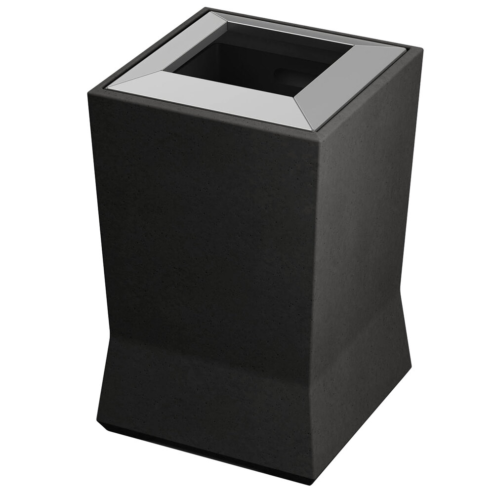 Commercial Zone 724566 ModTec 20 Gallon Gunmetal Satin Square Trash Can ...