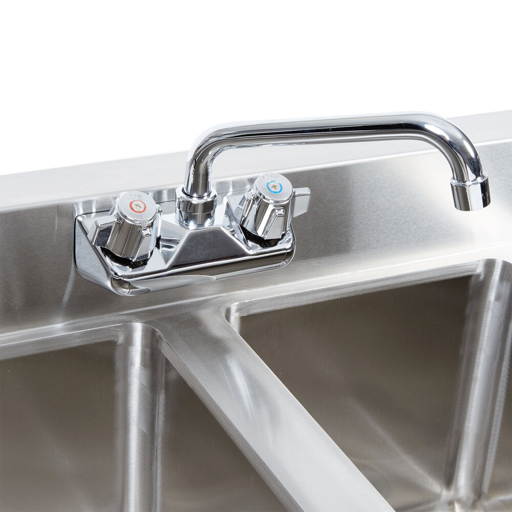 Regency 4 Bowl Underbar Sink with Two Drainboards - 72" x 18 3/4"