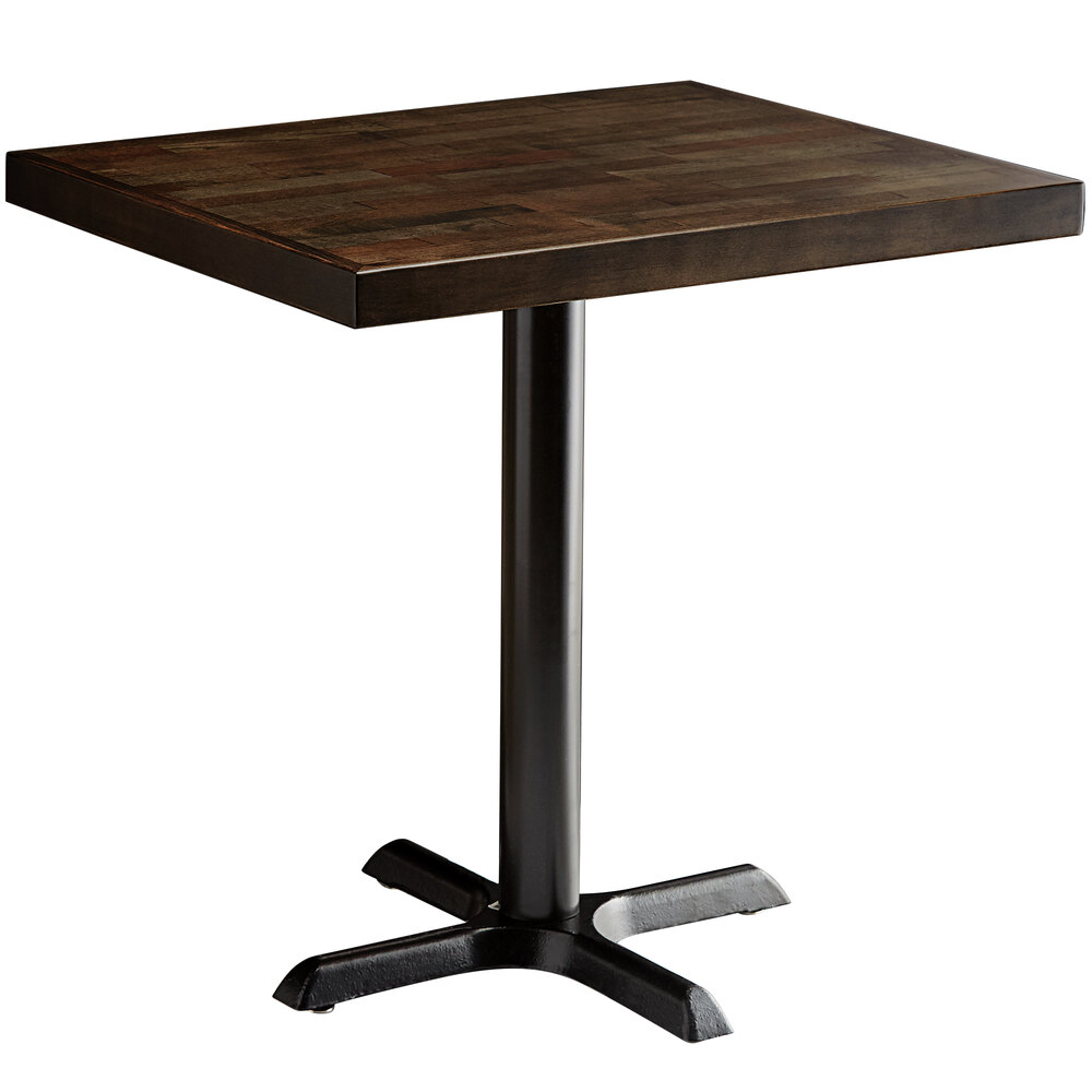 Lancaster Table & Seating 24" x 30" Standard Height Wood Butcher Block ...