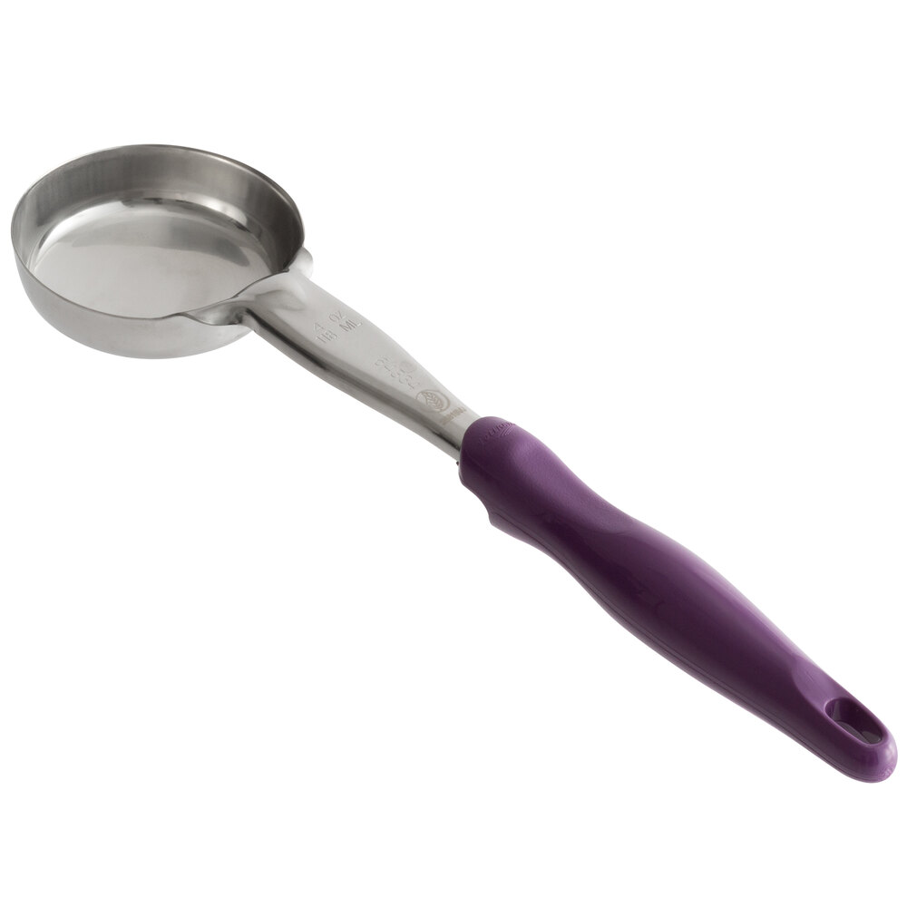 Vollrath 6433480 Jacob's Pride® 4 oz. Purple Solid Round Spoodle ...