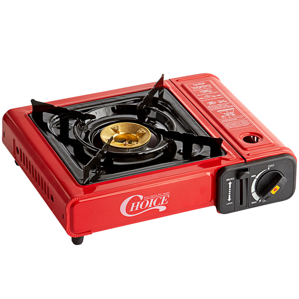 Choice 1-Burner High Performance Red Butane Range / Portable Stove with ...