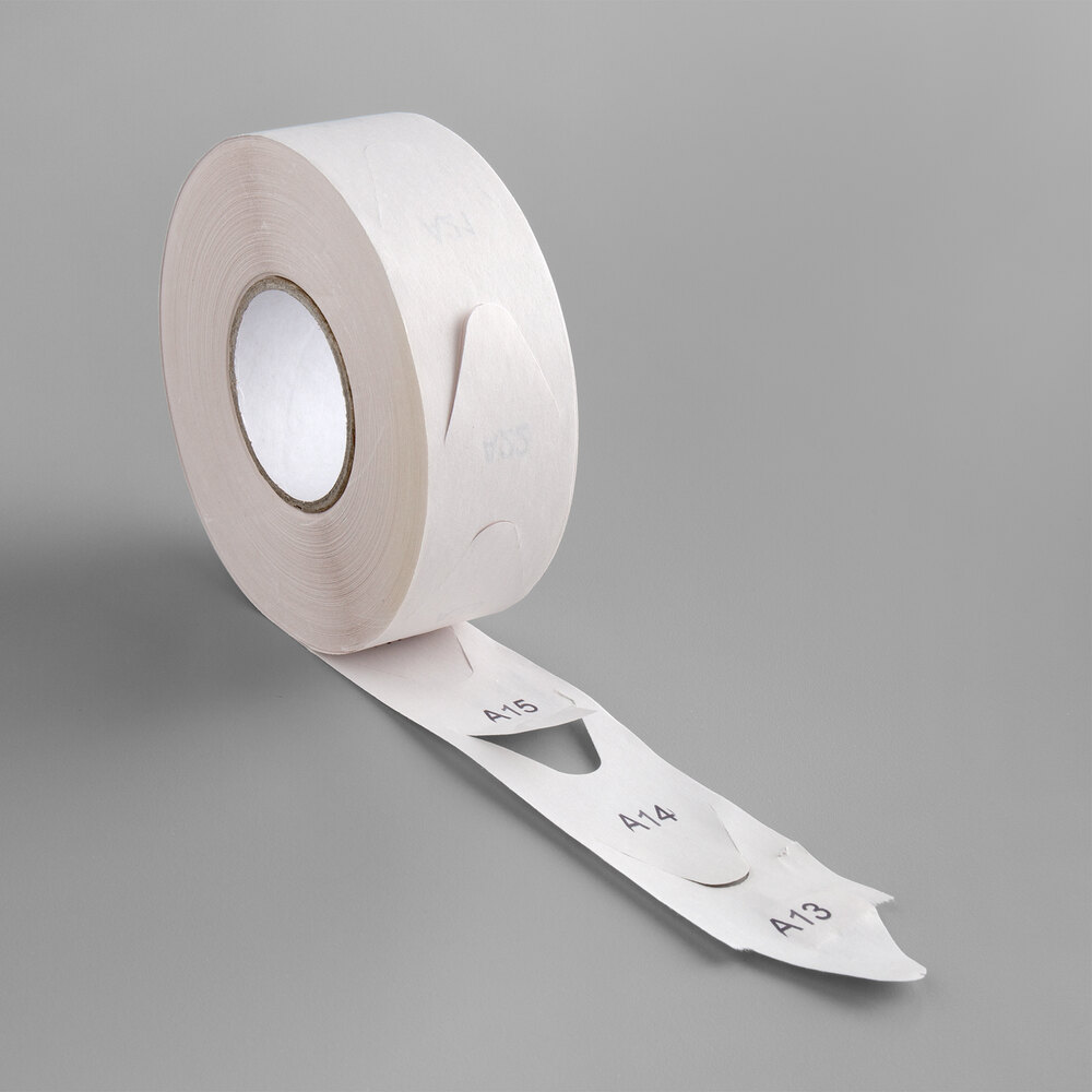 Garvey TAGS-12002 My Turn White 3-Digit Take-A-Number Ticket Roll for ...