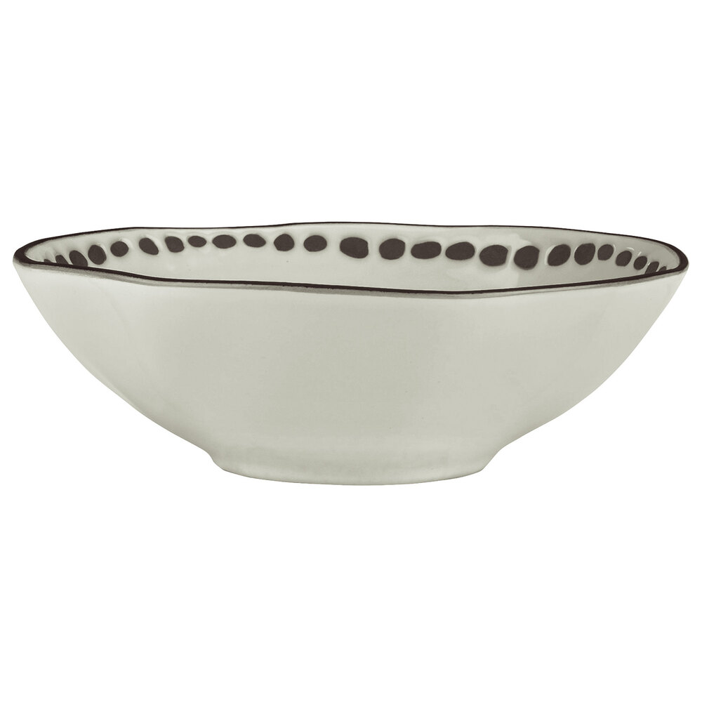 Libbey DULCET-5G Dulcet 50 oz. Gray Stoneware Serving Bowl - 12/Case