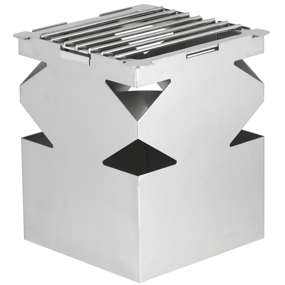 Eastern Tabletop 1542 LeXus 8" x 8" x 10" Solid Stainless Steel Cube ...