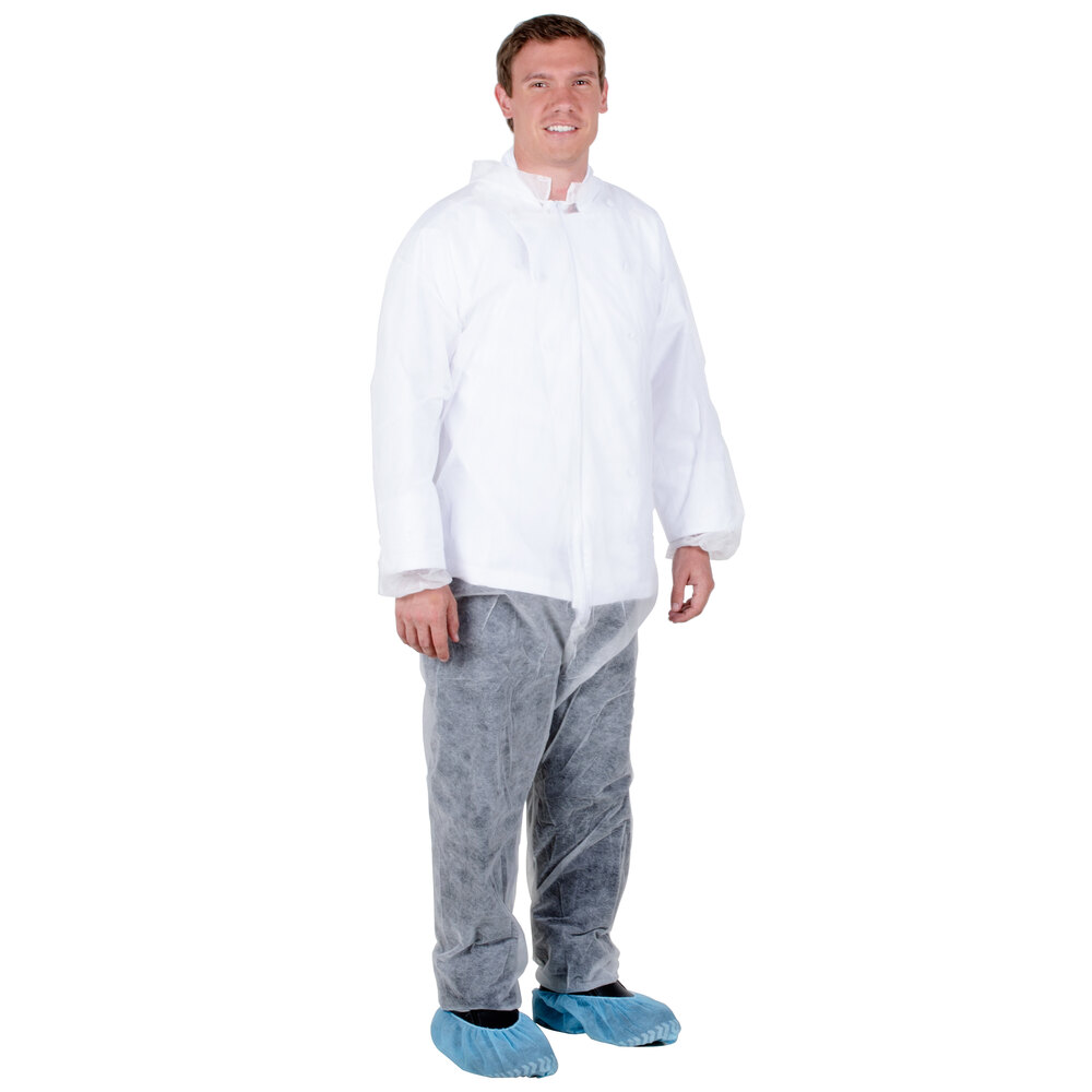 Polypropylene Disposable Coveralls (Large, + More Sizes)
