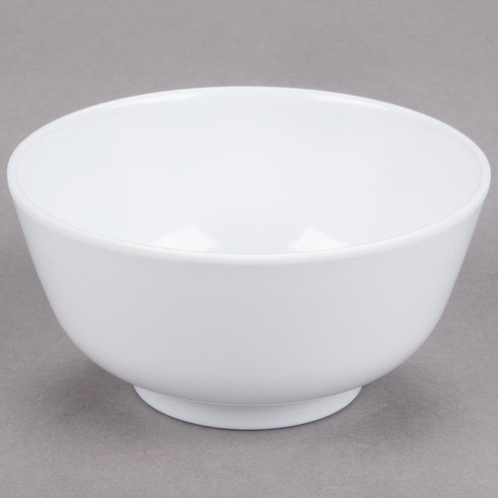 GET 0172-W Water Lily 12 oz. White Melamine Bowl - 12/Pack