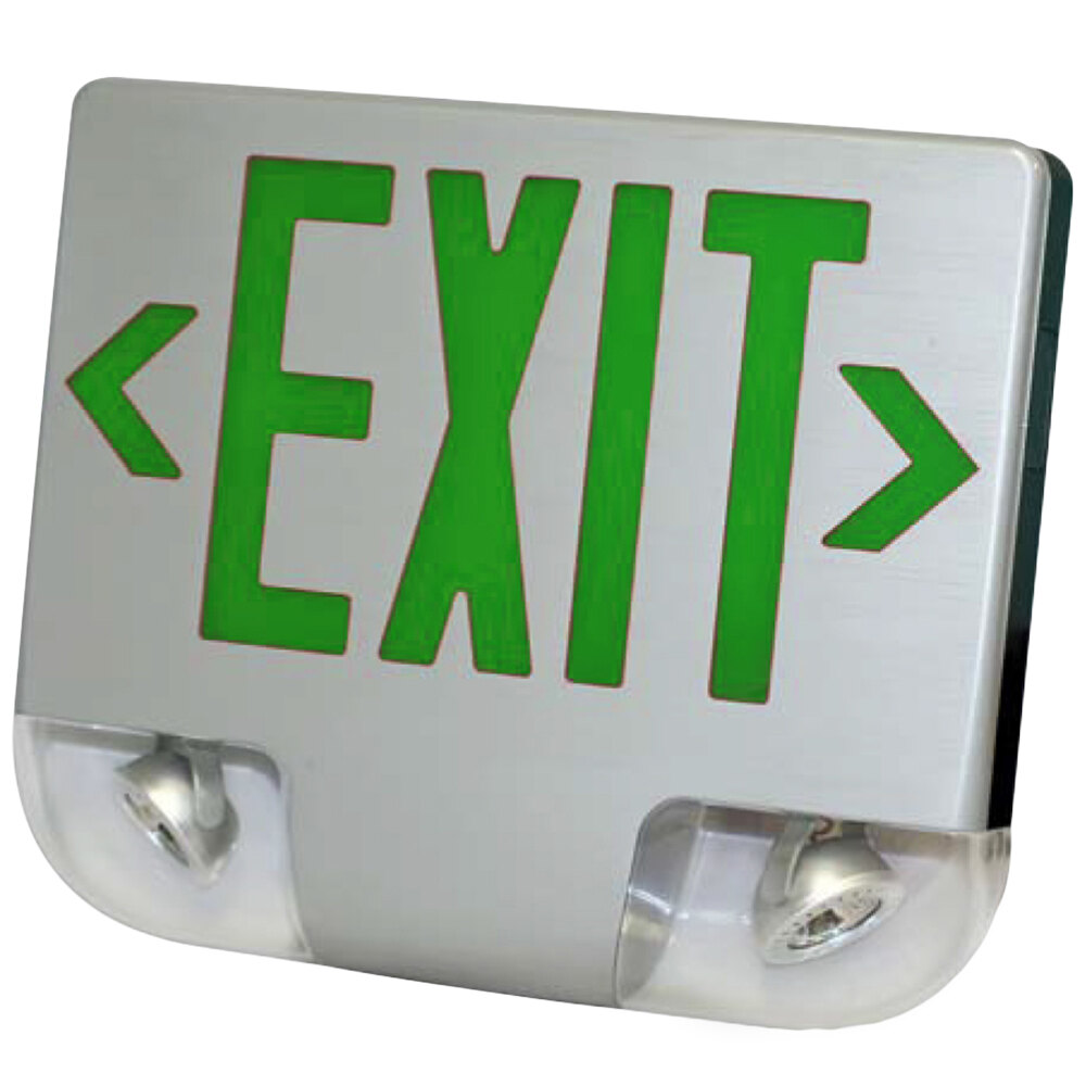 CLS 02-CXA1GAA-RC Single Face Aluminum Remote Capable Exit Sign and ...