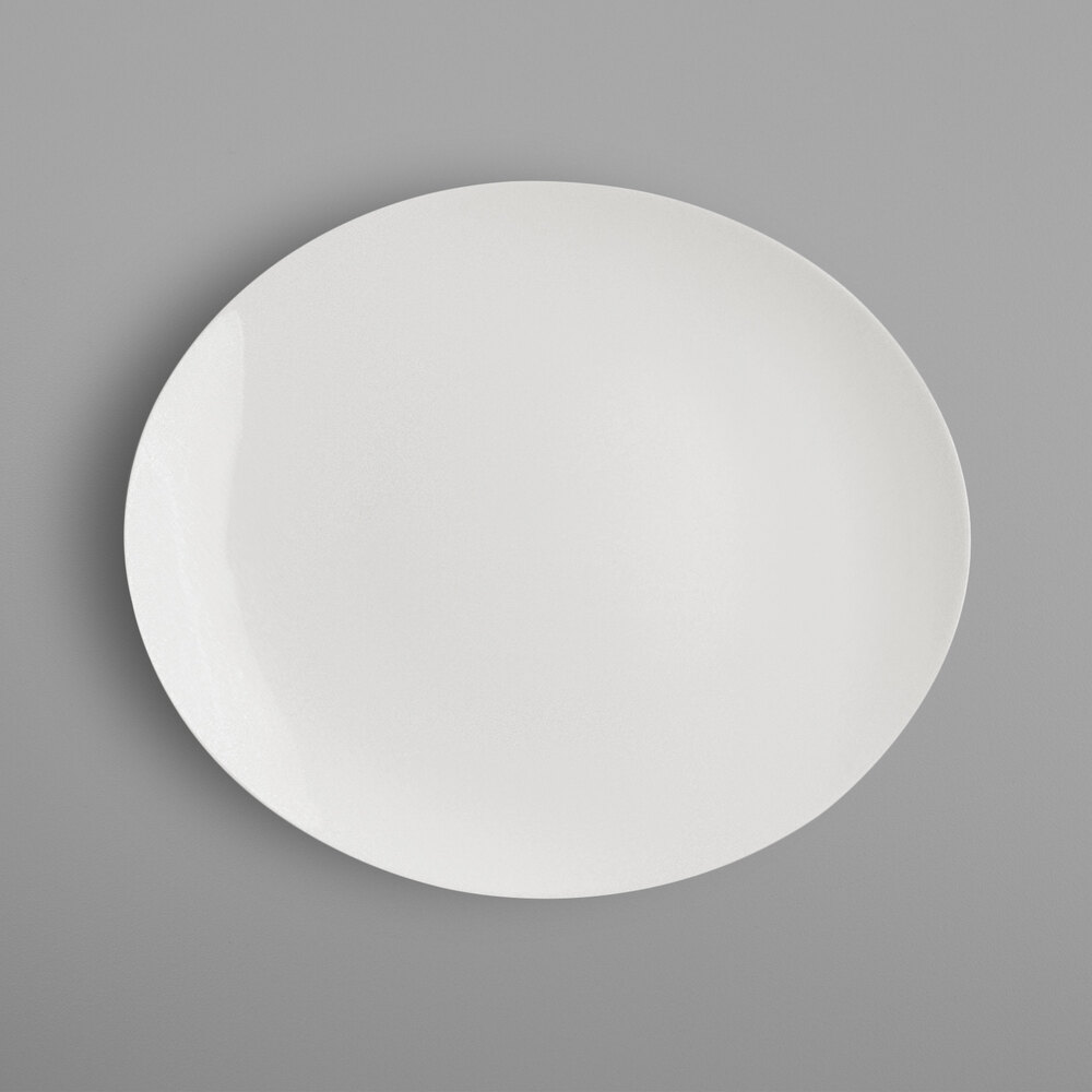 RAK Porcelain BAOP30 Banquet 11 13/16" x 10 1/8" Ivory Porcelain Oval ...