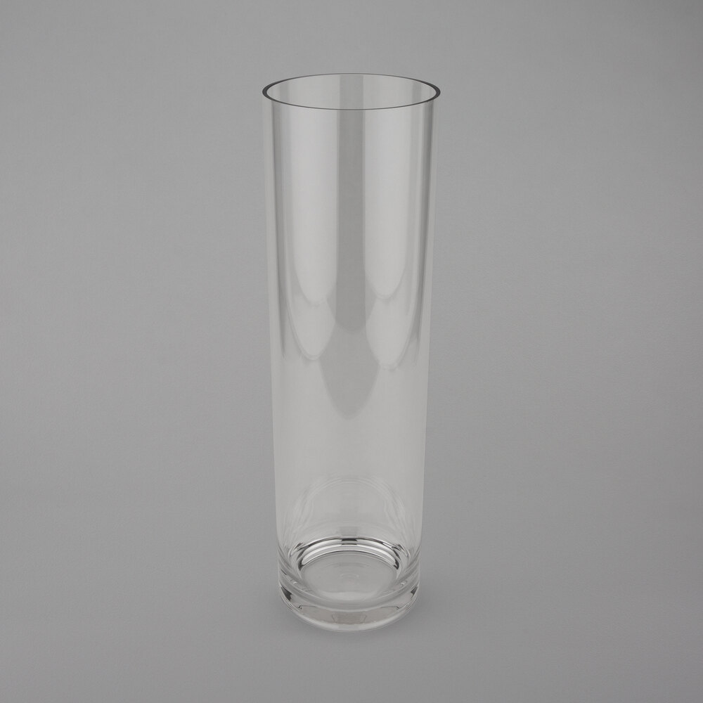 GET V-23-CL Ace of Vase 23 1/2" Clear Polycarbonate Accent Vase