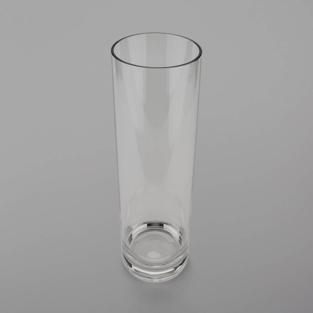 GET V-12-CL Ace of Vase 19 3/4" Clear Polycarbonate Accent Vase