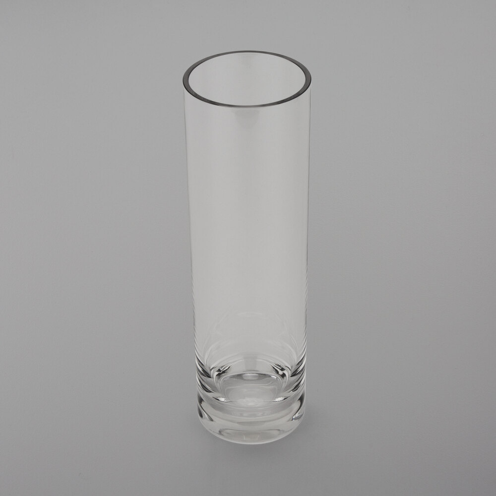 GET V-21-CL Ace of Vase 13" Clear Polycarbonate Accent Vase