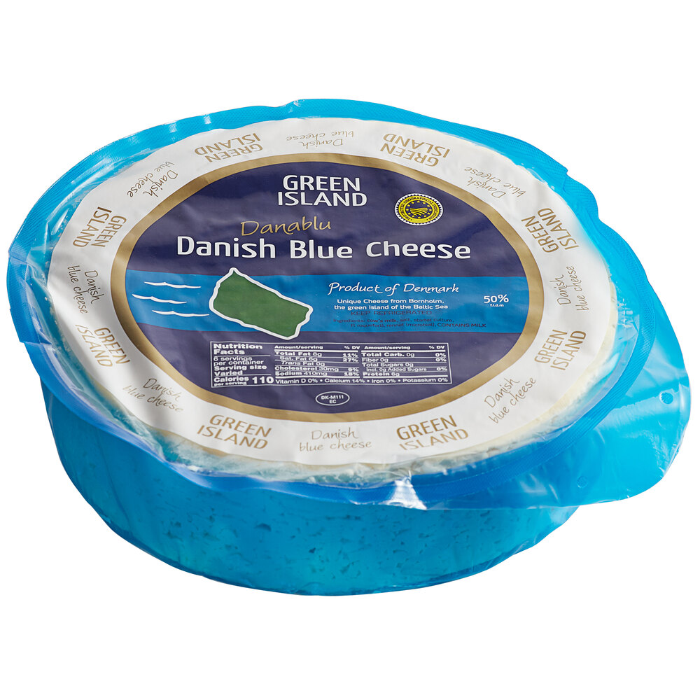 St. Clemens Green Island PGI Danish Crumbly Blue Cheese Wheel 6 lb.