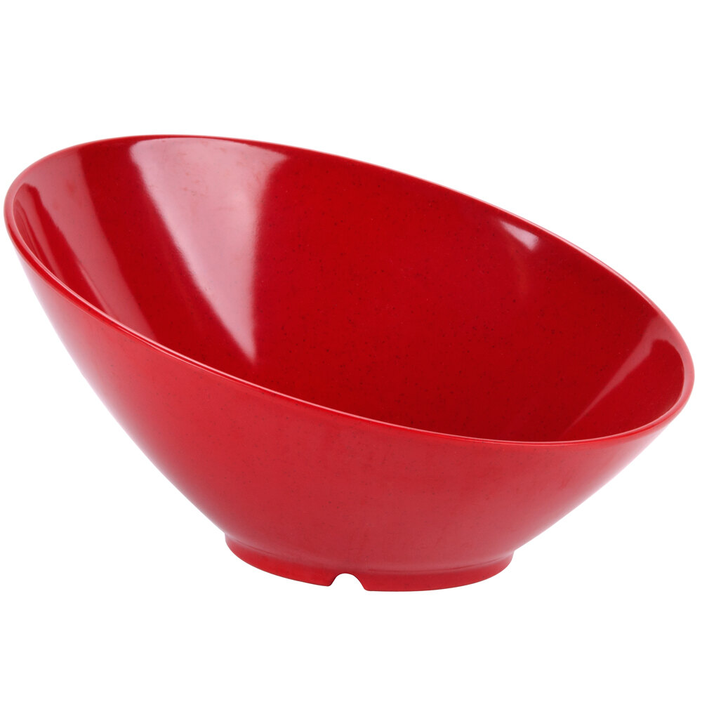 GET B-790-RSP Red Sensation 1.9 Qt. Red Slanted Catering Bowl