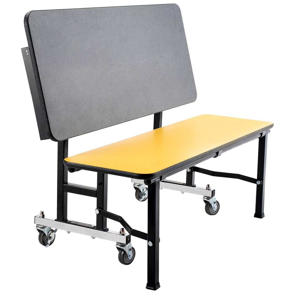 National Public Seating TGB60MDPE ToGo Mobile 60" Bench with MDF Core ...