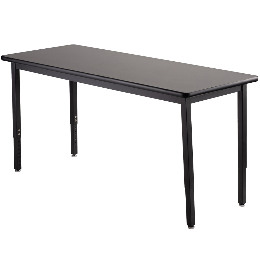 National Public Seating HDT3-2454H 24" x 54" Adjustable Height Utility ...