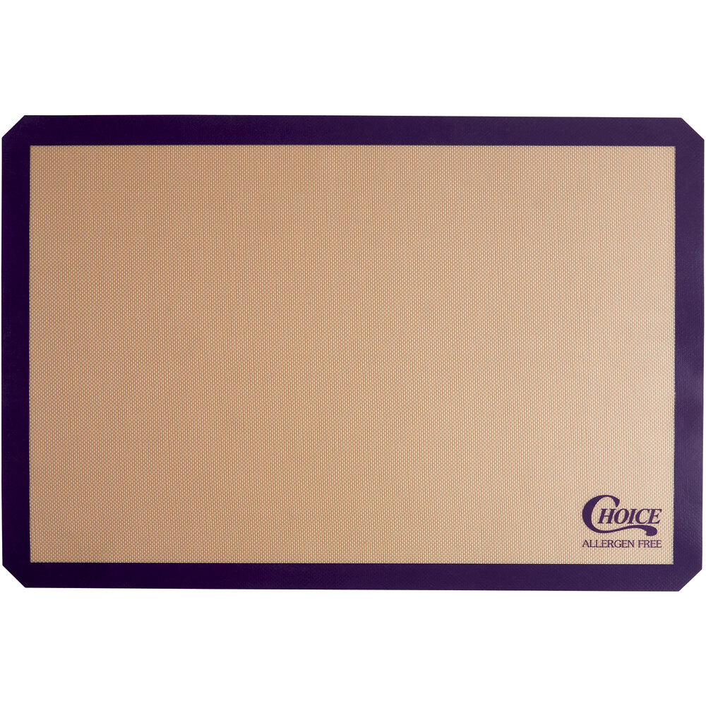 Choice Purple Allergen-Free Silicone Baking Mat - 16 1/2" x 24 1/2"