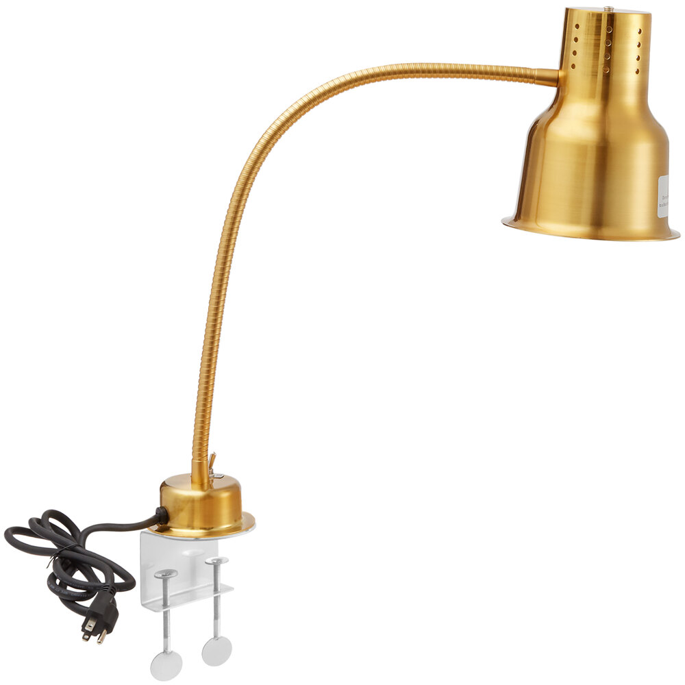 Avantco HL24GDC 24" Gold Single Arm Stainless Steel Heat Lamp with ...