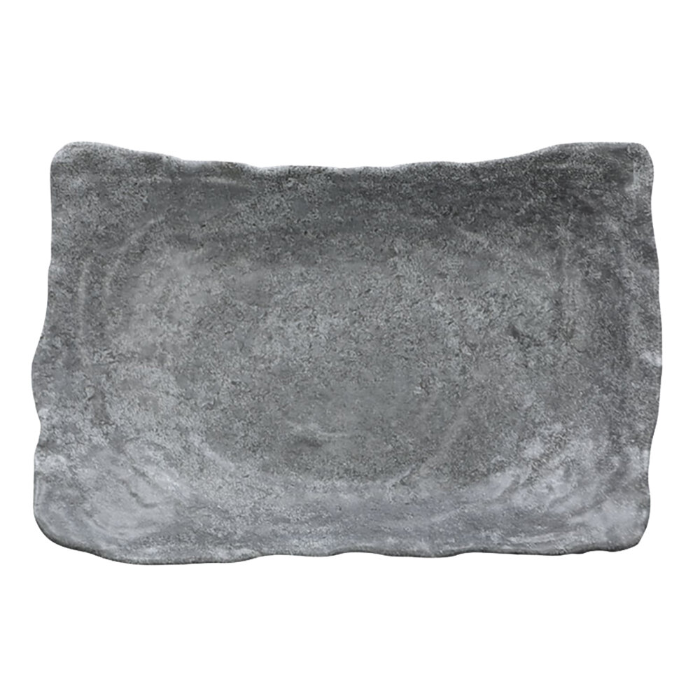 Elite Global Solutions DB69RC-CO Basalt 16 oz. Coal Rectangular ...