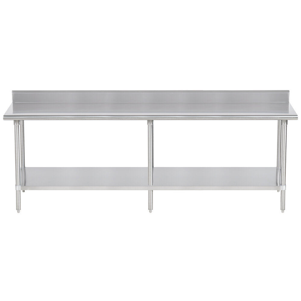 Advance Tabco KSS-308 30" x 96" 14 Gauge Work Table with Stainless ...