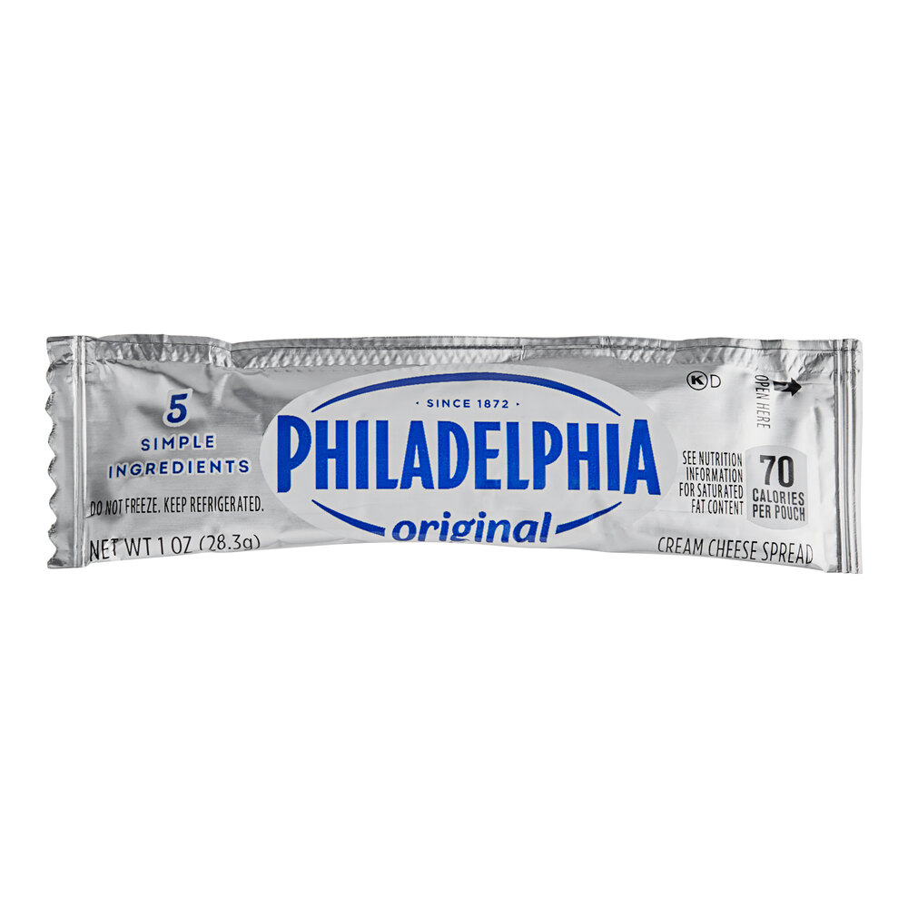Philadelphia Cream Cheese Individual Packets - 100/Case