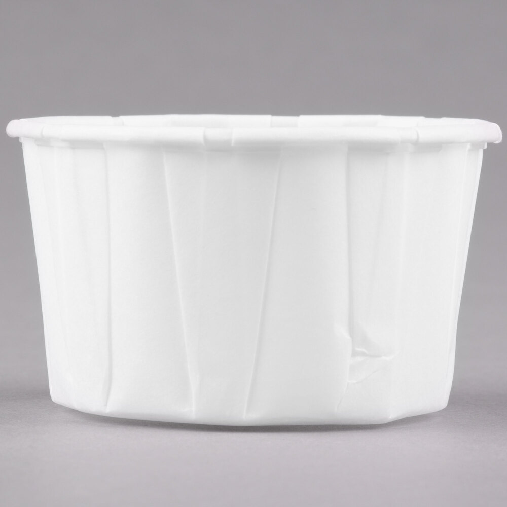 Solo SCC325 3.25 oz. White Paper Souffle / Portion Cup - 5,000/Case