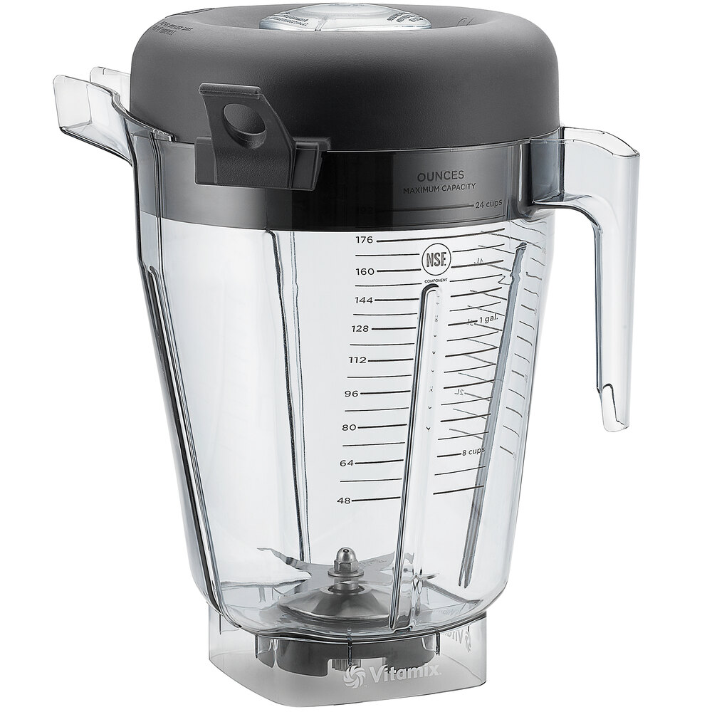 Vitamix 15899 1.5 Gallon Clear Copolyester Blender Jar with Lid and Wet ...